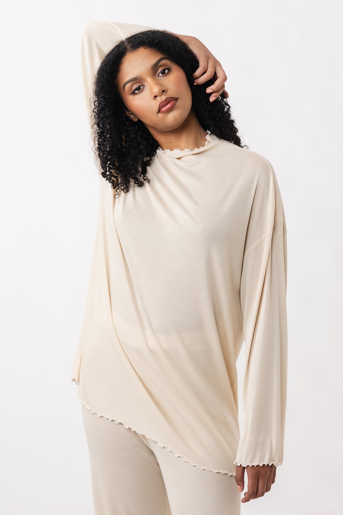 OLO Funnel Neck & V-neck Tee PDF Sewing Pattern – Spool And Spindle ...